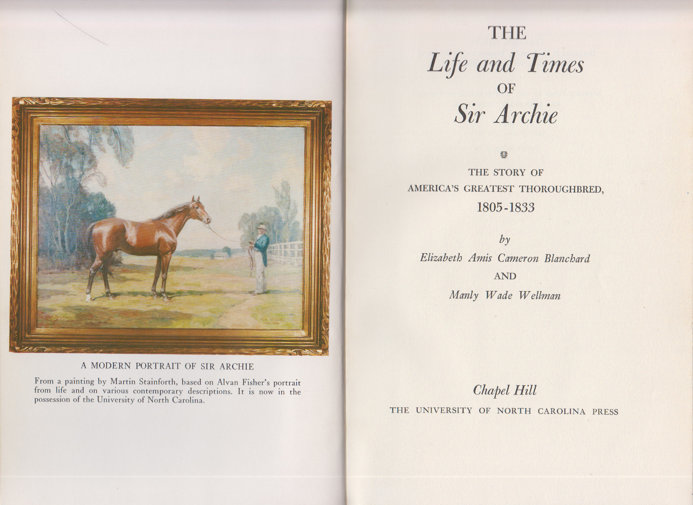 The Life and Times of Sir Archie 1805-1833 The Story of America's ...
