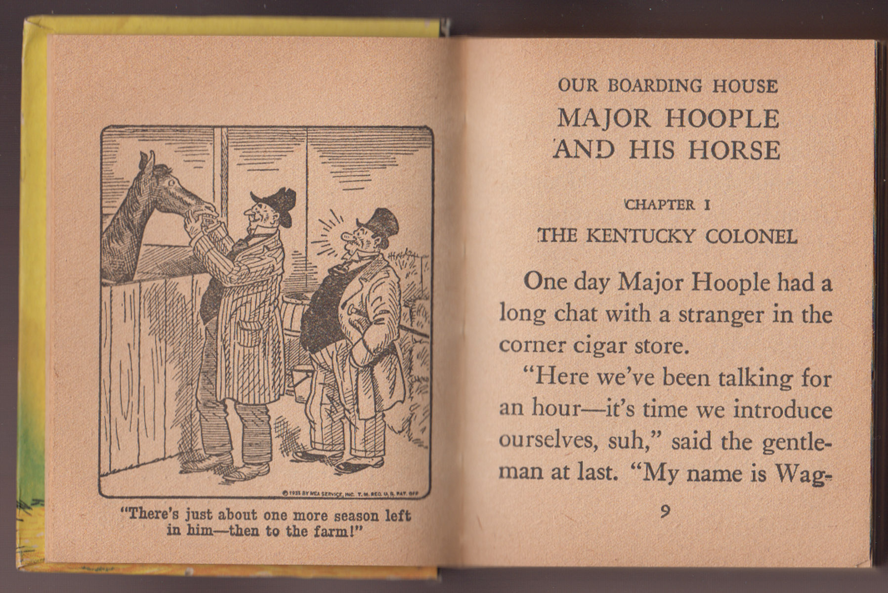 Our Boarding House Major Hoople and His Horse